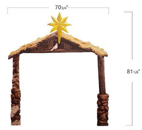 COMPLETE 17 PIECE Real Life Outdoor Nativity Set for Yard Decor